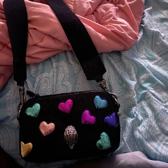 Kurt Geiger | Bags | Kurt Geiger Black Monogram Interior | Poshmark
